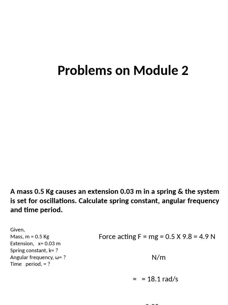Problems On Module 2 | PDF