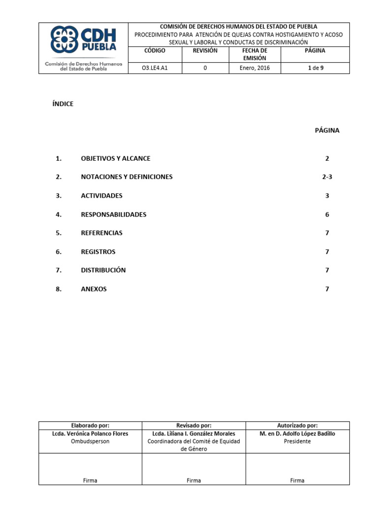 P05 Procedimiento (AtencionQuejas) | PDF