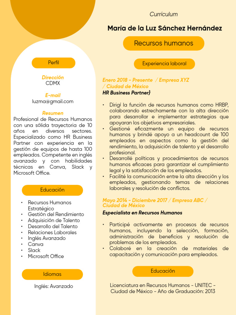 CV Maria de La Luz Sanchez Hernandez Material Clase 3 | PDF