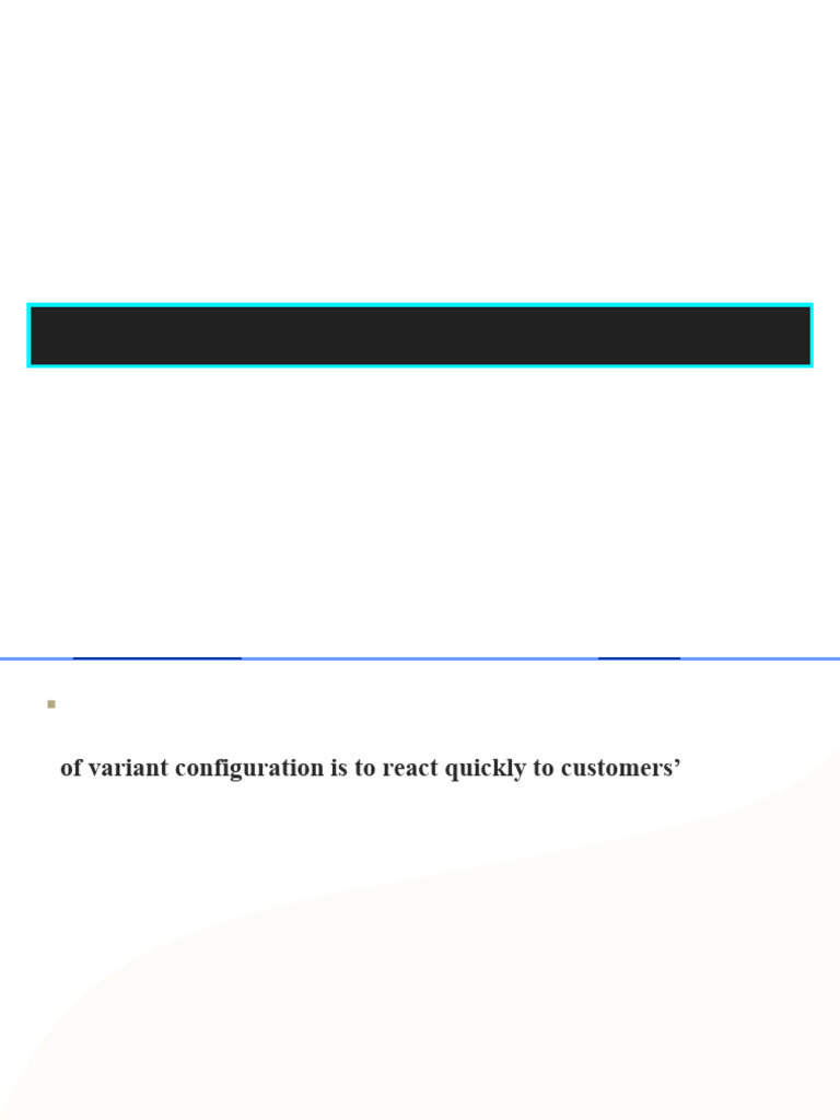 SD-Type of Variant Configuration | PDF