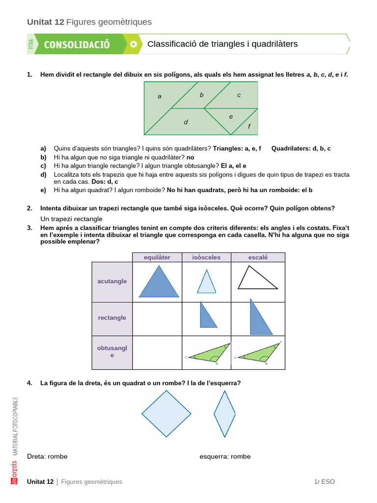 Triangles I Quadrilaters | PDF