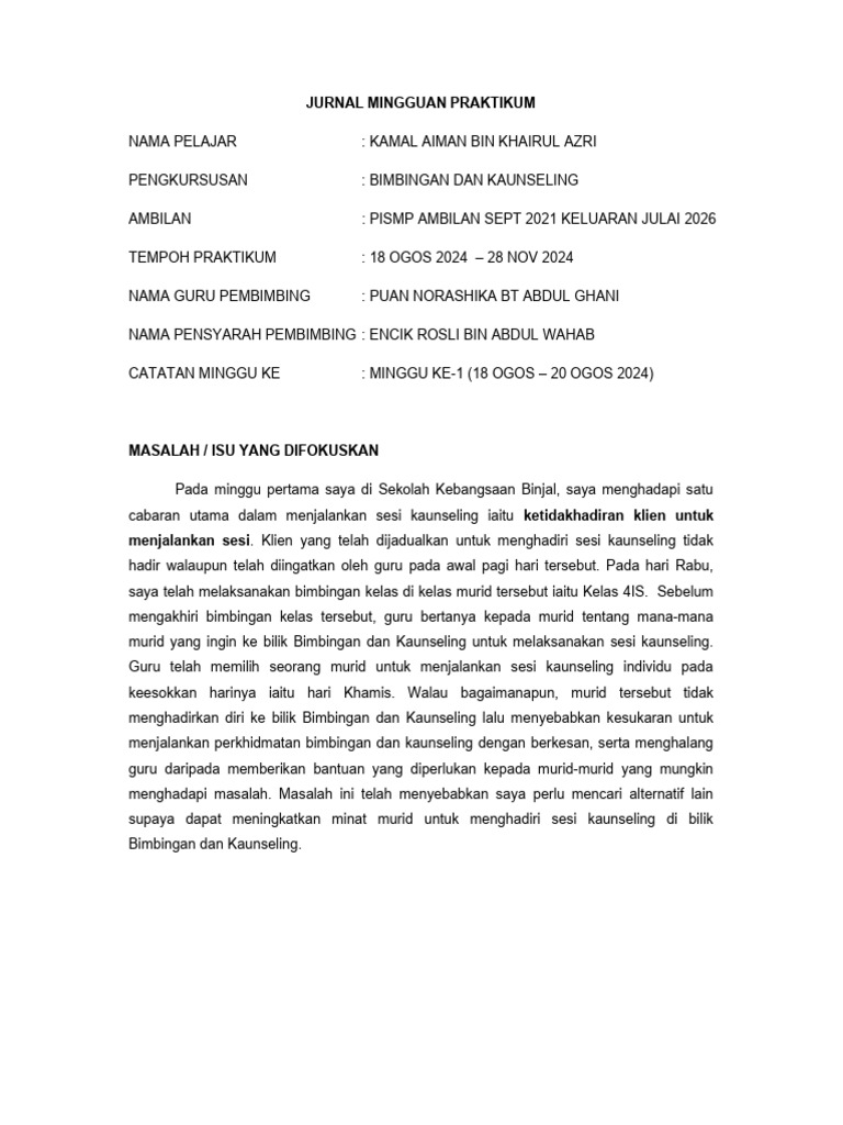 Minggu 1 - JRM | PDF