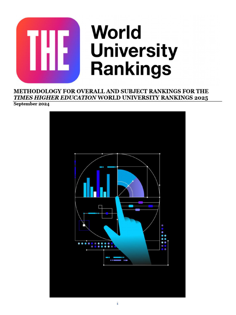 The 2025 World University Rankings Methodology | PDF