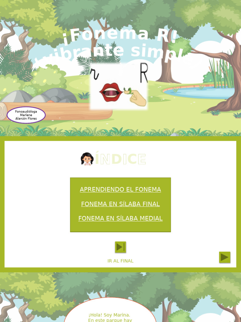 Fonema R (Vibrante Simple) | PDF