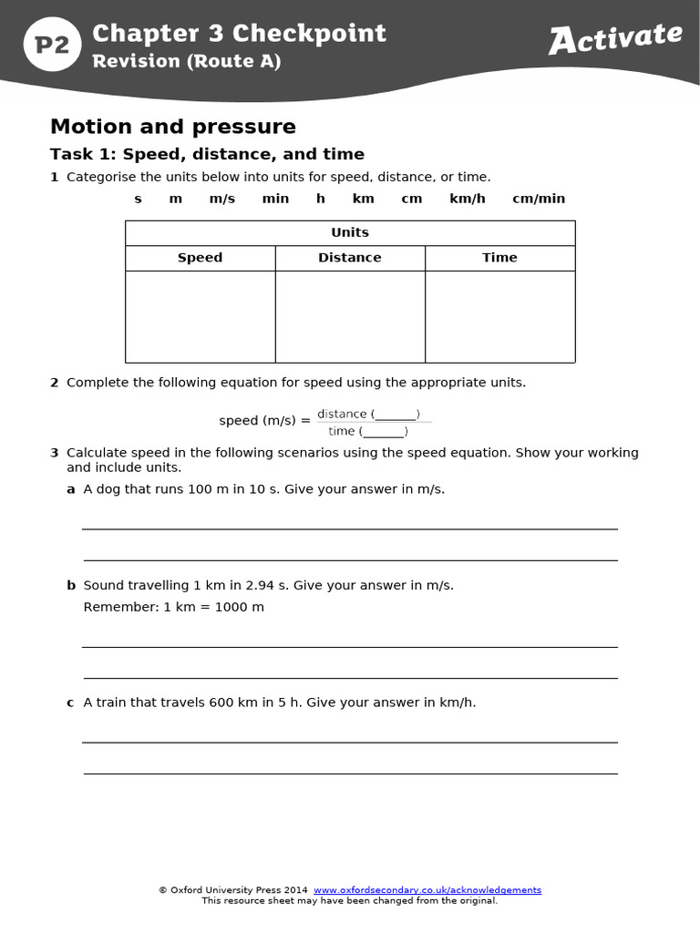 P23 Motion and Pressure | PDF