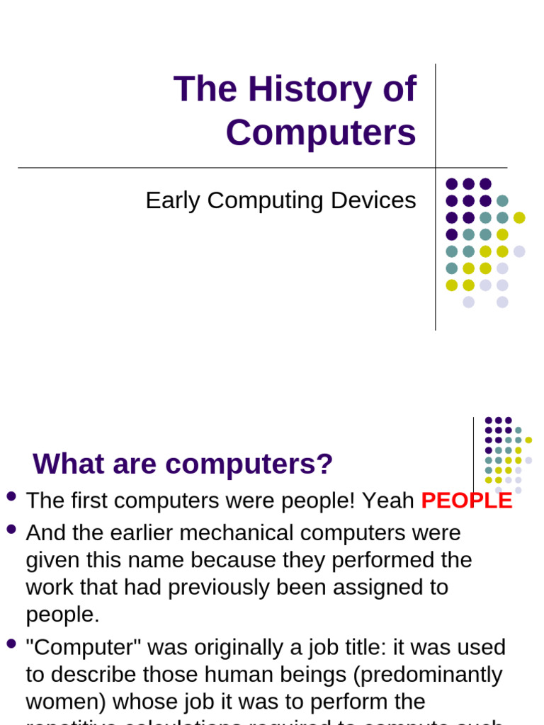 History of Computer | PDF