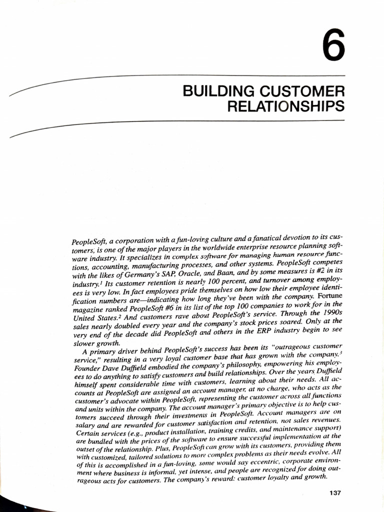 Building Customer Relationships SM CH 6 | PDF