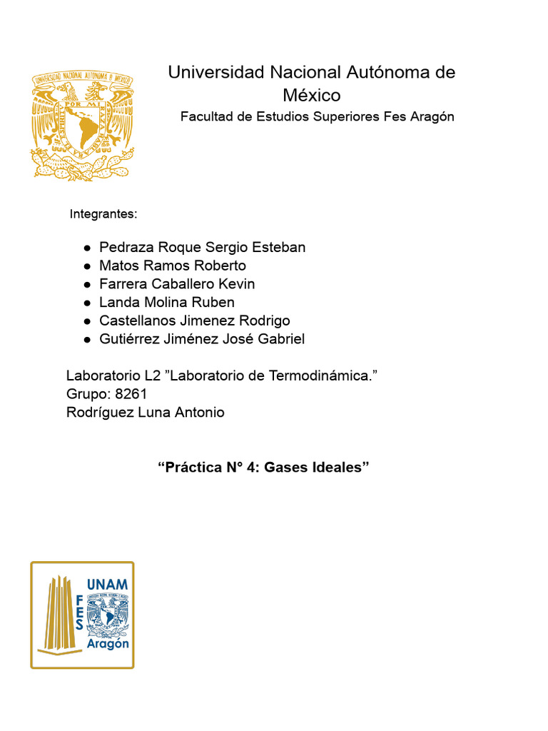 Practica N° 4 Termo | PDF