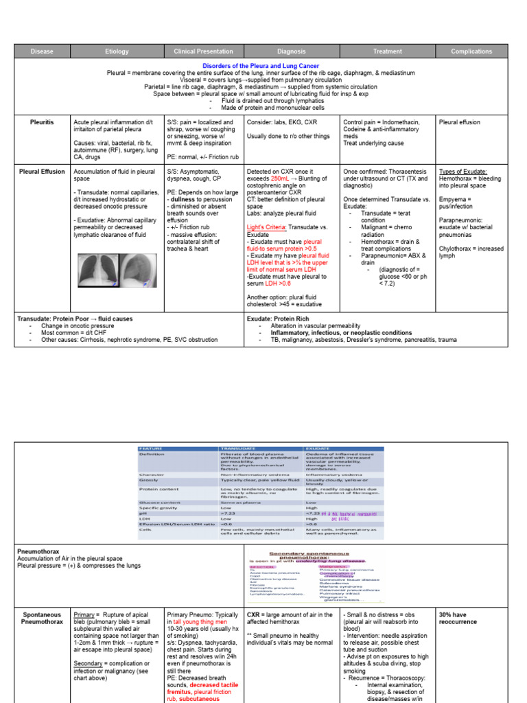 Pulm Chart | PDF