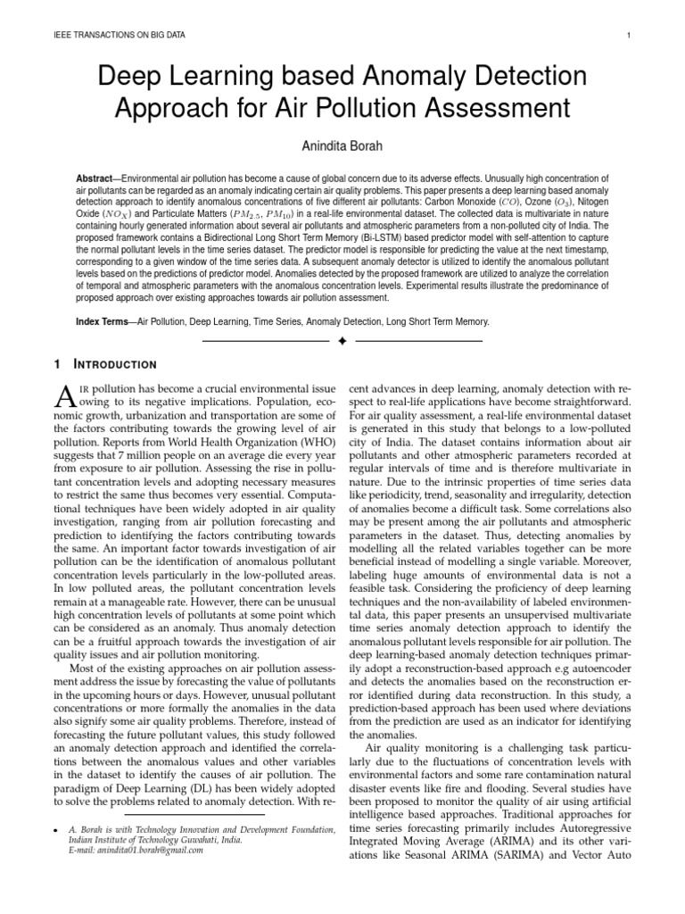 Deep Learning for Air Pollution Anomaly Detection | PDF | Time Series ...