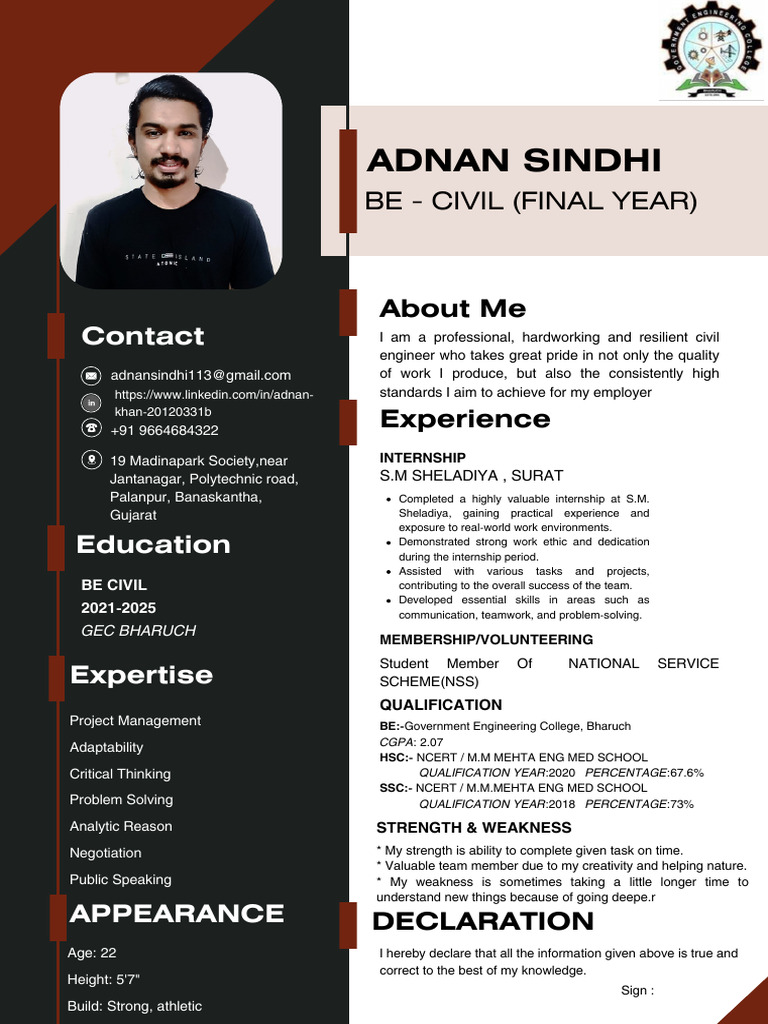 Adnan CV Final | PDF
