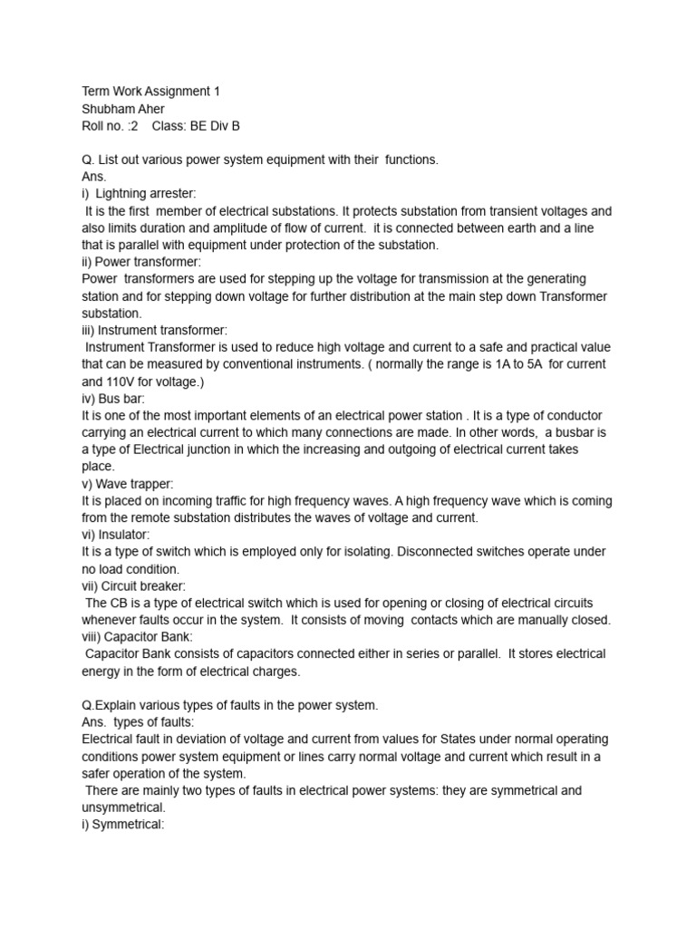 Term Work Assignment 1 | PDF