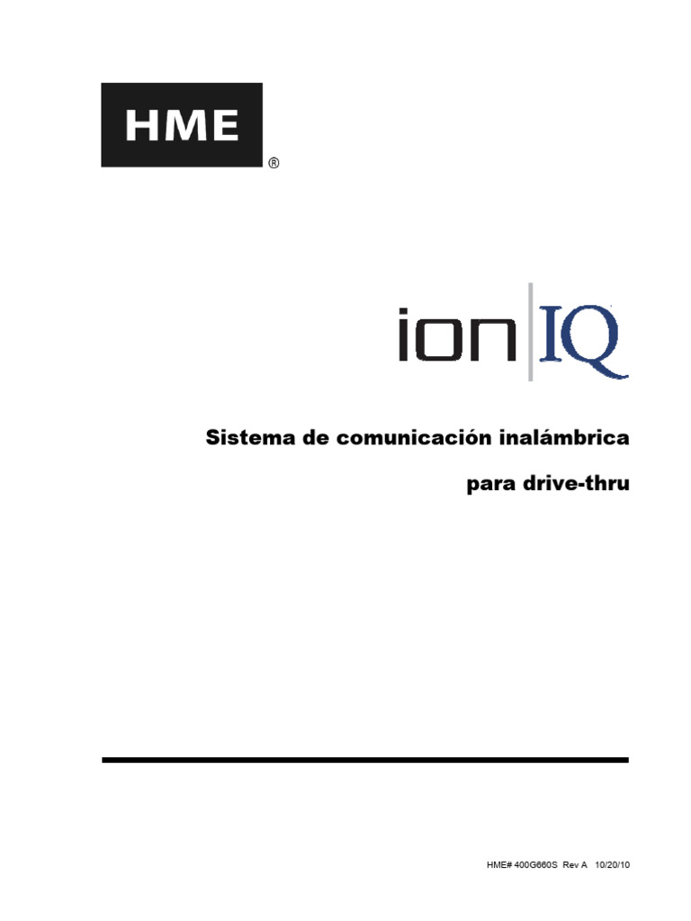 HME 6100 Ion | PDF