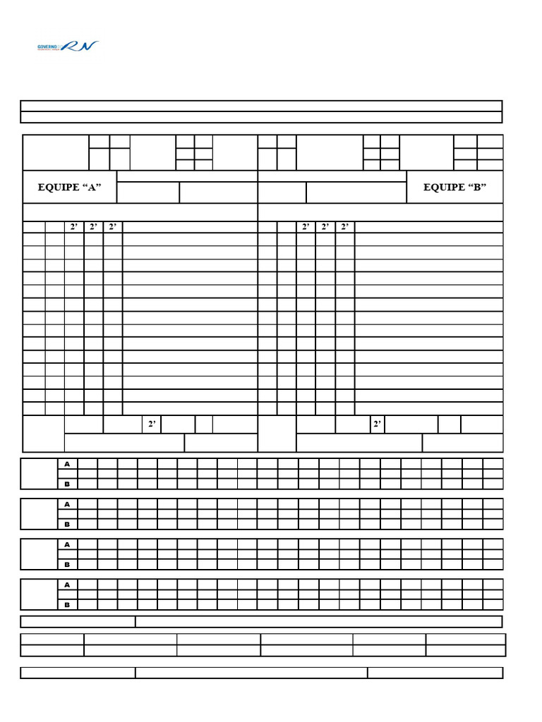 Súmula de Mini Handebol | PDF