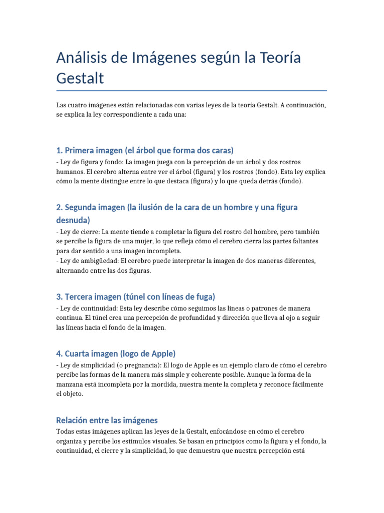 Analisis Imagenes Gestalt | PDF