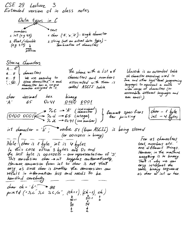 Lecture 4 Extended Notes | PDF