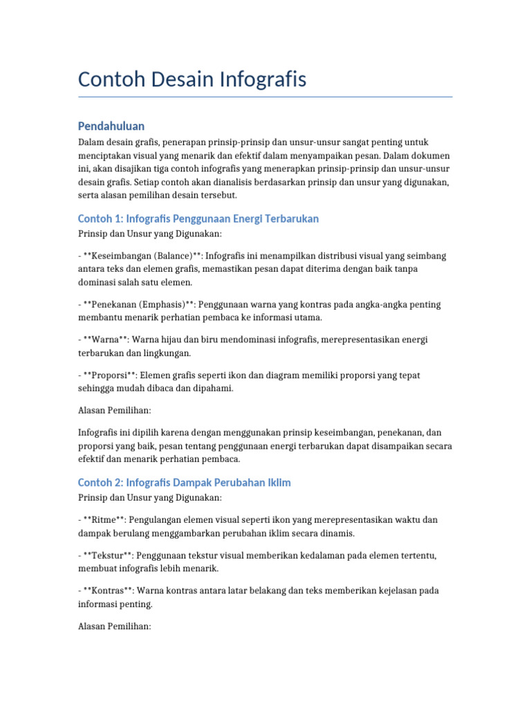 Contoh Desain Infografis | PDF