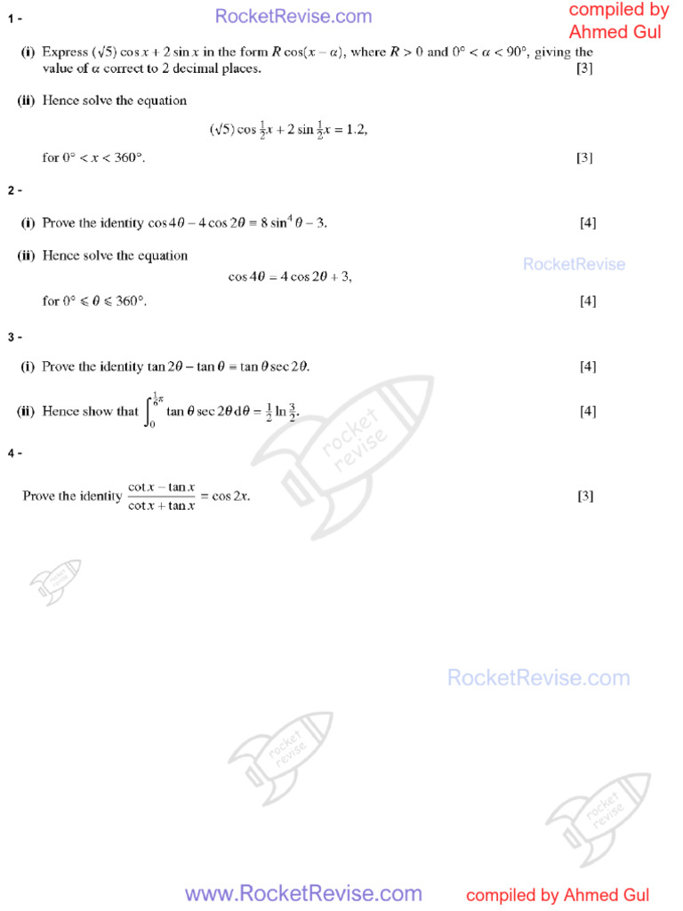 Trig Medium qp2 | PDF