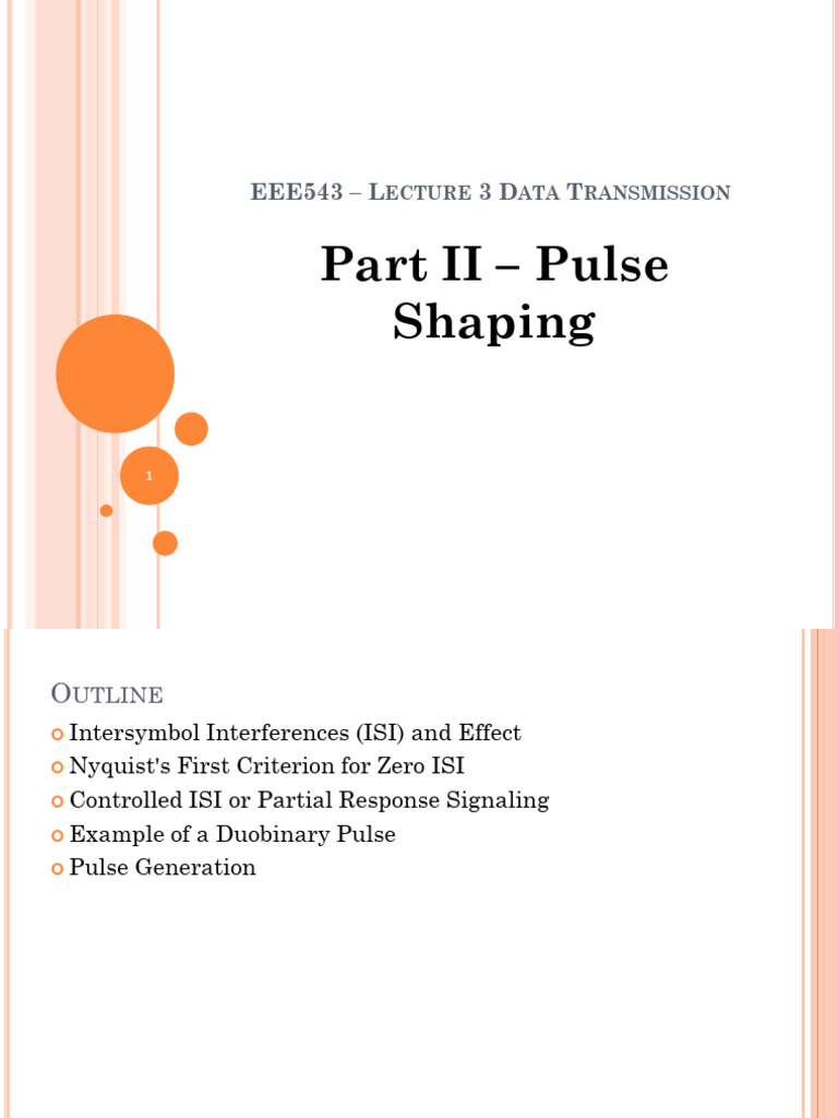EEE543 DCS - Lecture 3 - Part II | PDF | Data Transmission | Computer ...