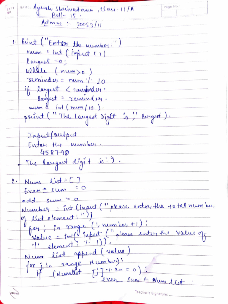 IP Class 11 Practical | PDF | Science & Mathematics