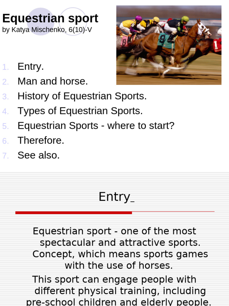 Equestrian Sport | PDF