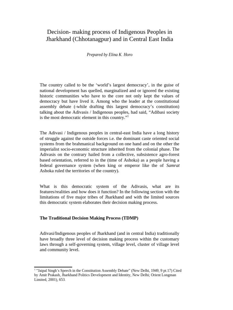 Dispute Resolution Mechanism Tribals | PDF