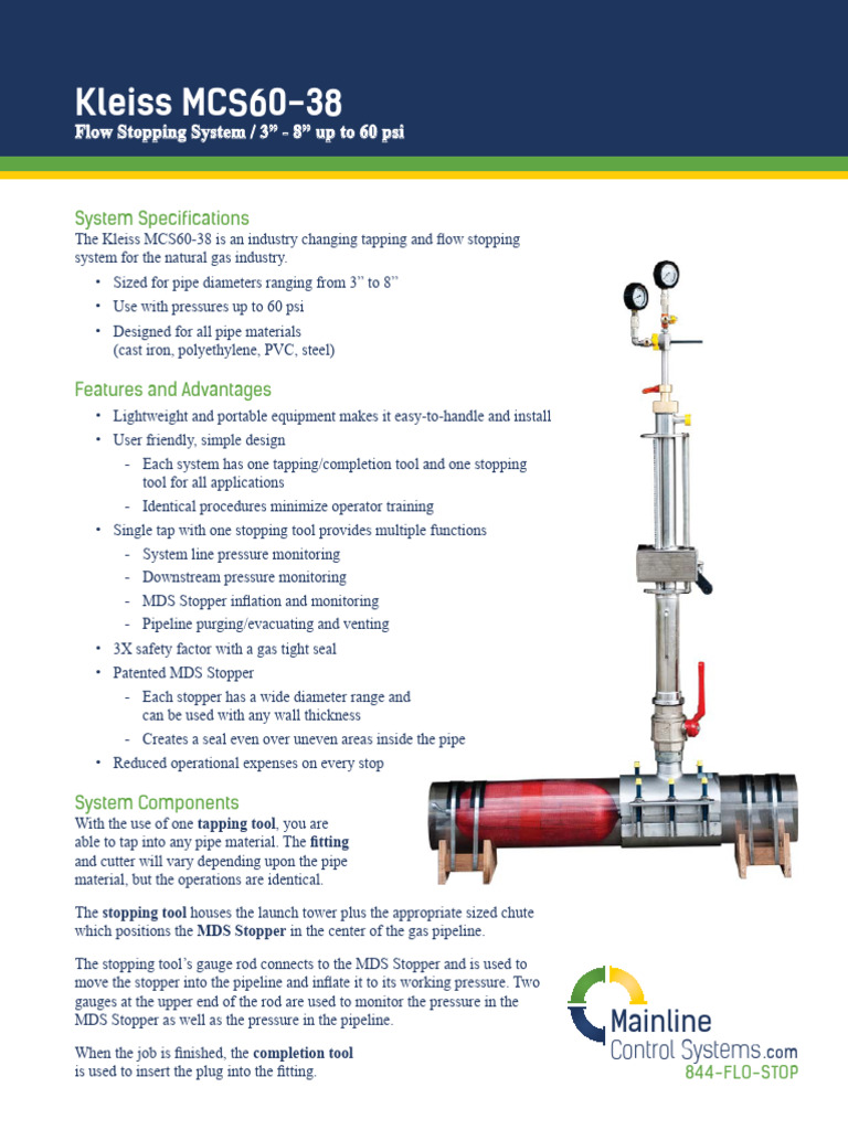 Kleiss MCS60 - 38 (V2) (1801) Con Vejiga | PDF