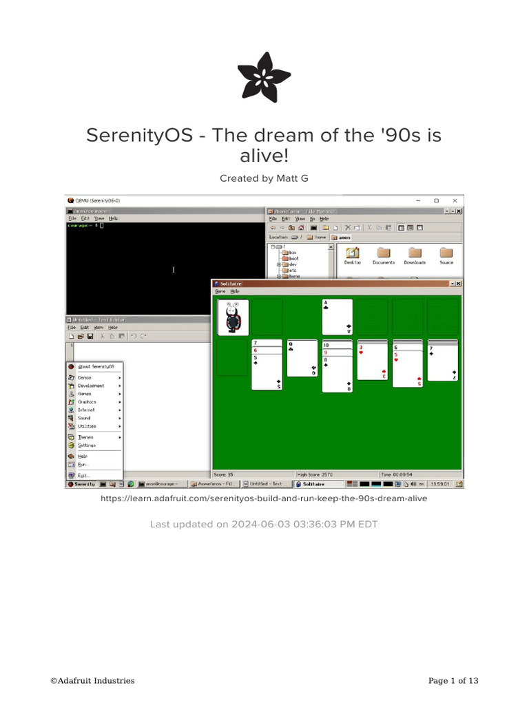Ext2 - Serenityos Build and Run Keep The 90s Dream Alive | PDF