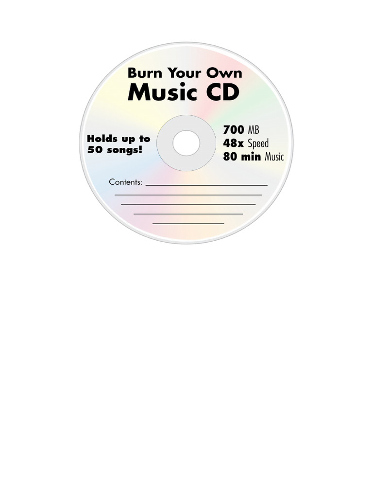 Etiquetas para CD en Word Plantilla | PDF