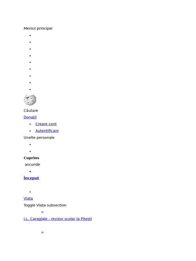 Meniul Principal | PDF