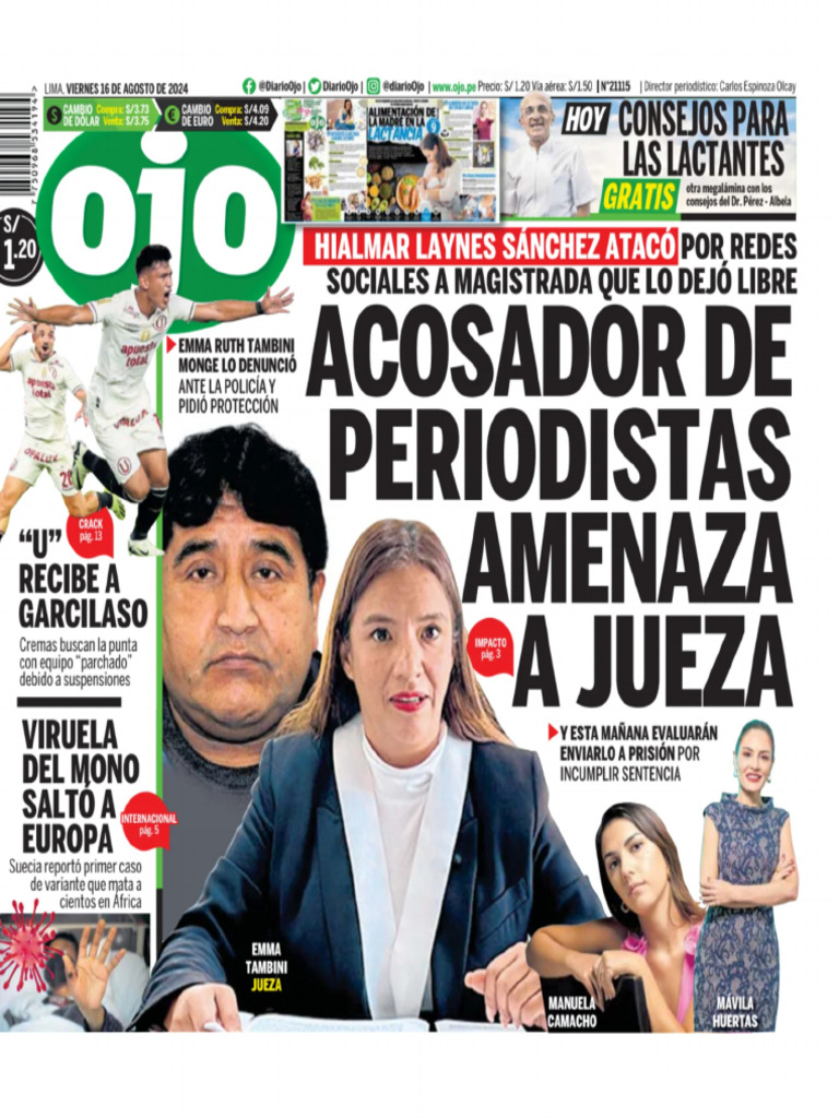 Diario Ojo 160824lima | PDF