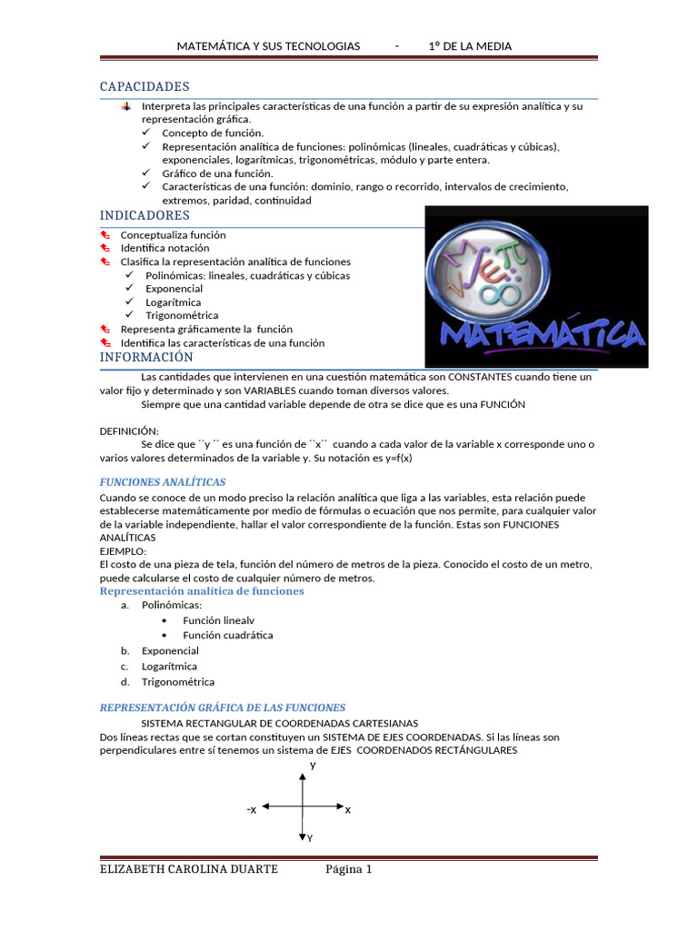 1er CURSO Matematica-1-1-1 | PDF