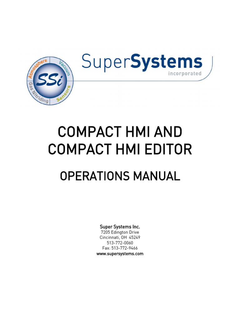 Compact HMI Operations Manual | PDF | Installation (Computer Programs ...