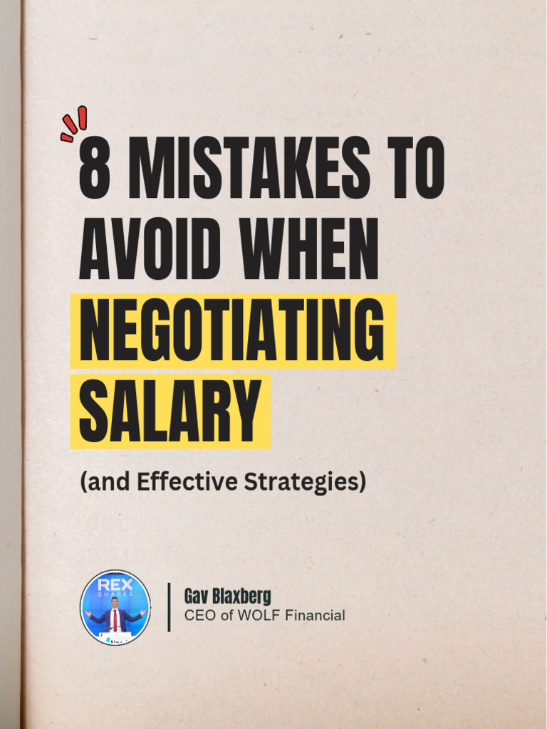 8 Mistakes To Avoid When Negotiating Salary: (And Effective Strategies ...