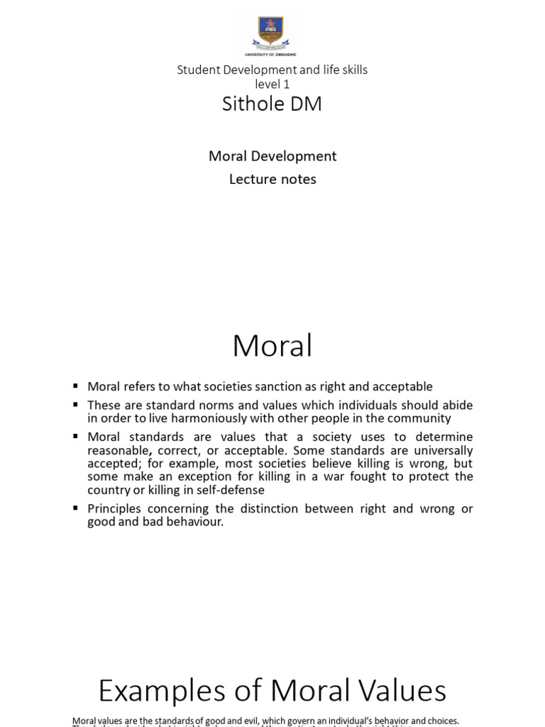 Moral Development Slides | PDF