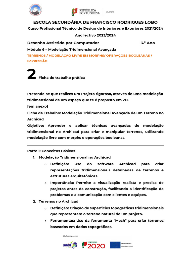 2 FICHA DE TRABALHO PRÁTICA Módulo 6 | PDF