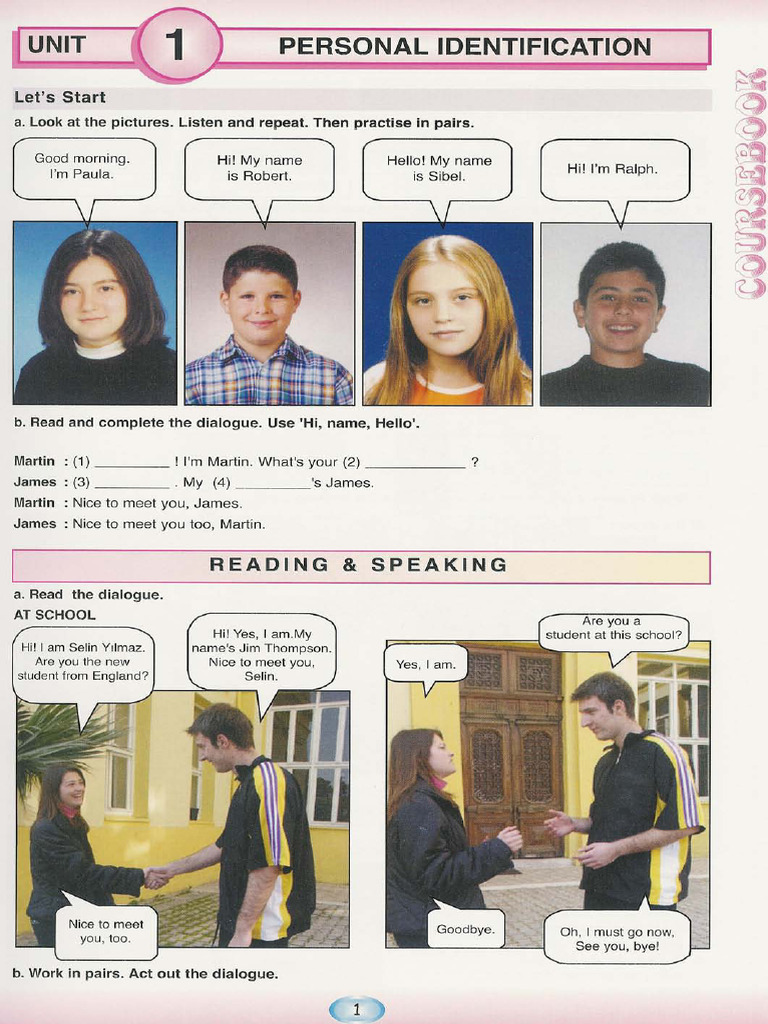 New Bridge To Success 9 Coursebook Unit 1 | PDF