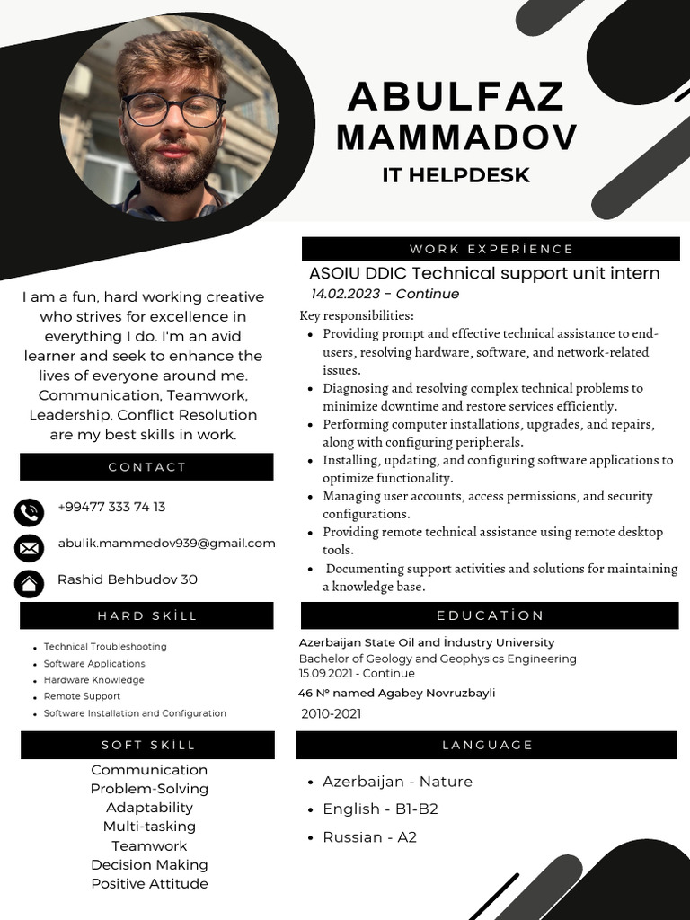 Abulfaz Mammadov's CV | PDF