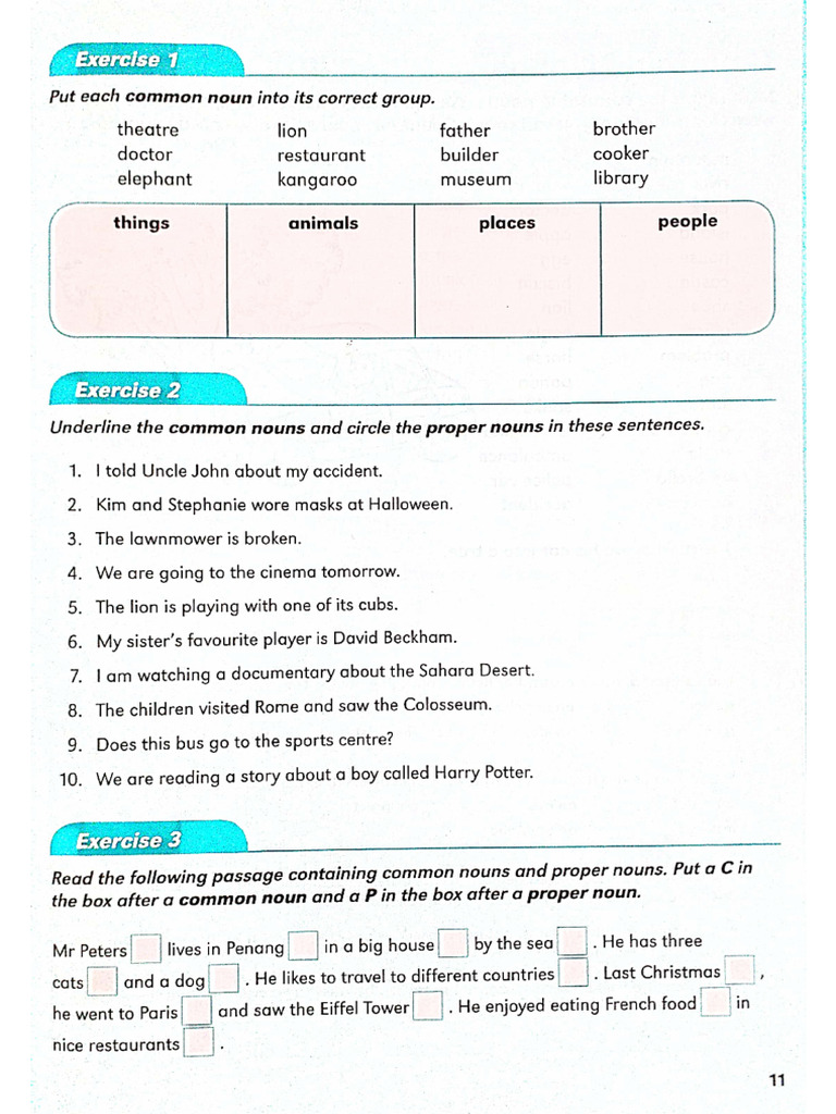 EEP 3 GR - Nouns, Adjectives & Pronouns | PDF
