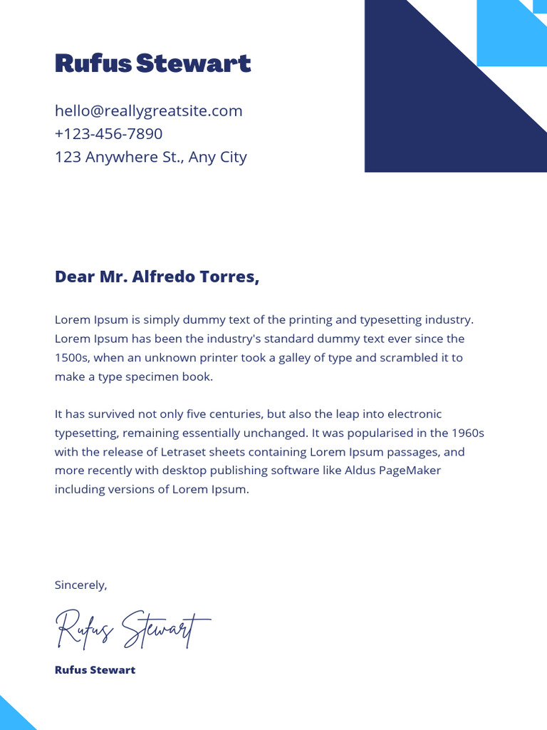 Corporate Business Motivational Letter Template | PDF
