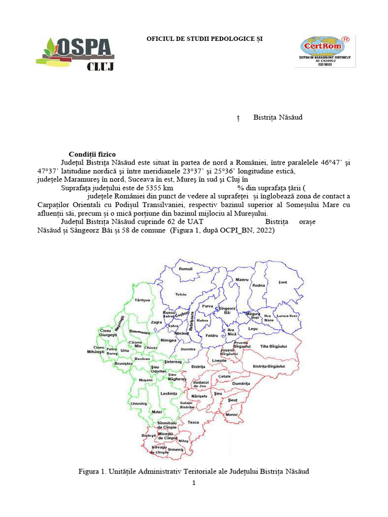 Anexa 2 Raport Privind Starea de Calitate A Solului Jud Bistrita Nasaud ...