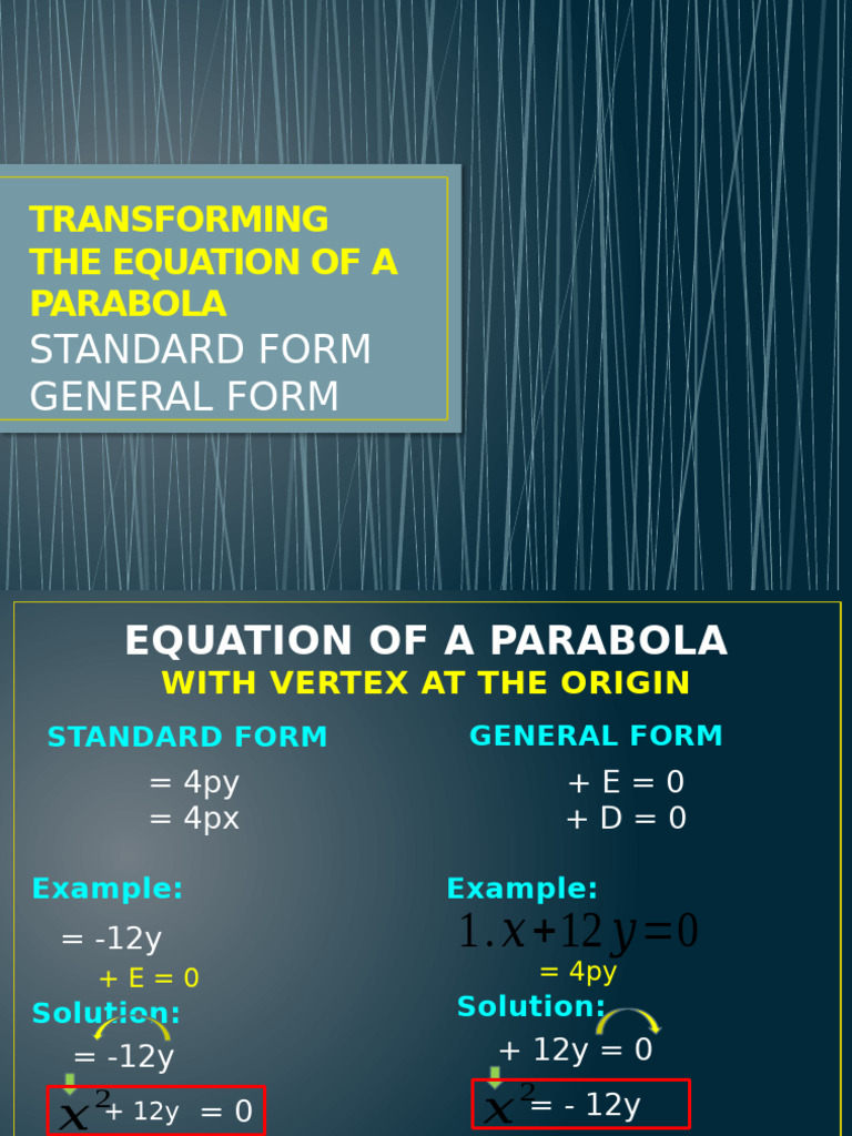 2 Parabola Transforming | PDF