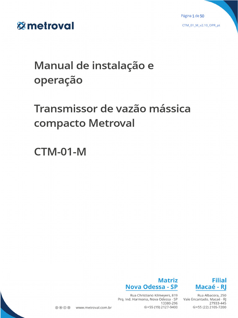 CTM 01 M v2.10 OPR PT | PDF