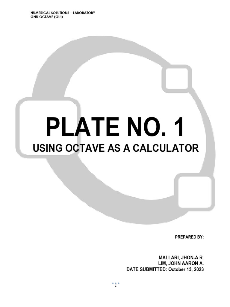 PLATE No. 1 Octave - MALLARI LIM | PDF