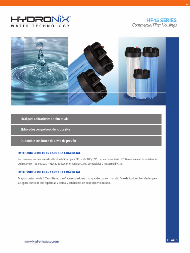 Hydronix Serie HF45 4.5 | PDF