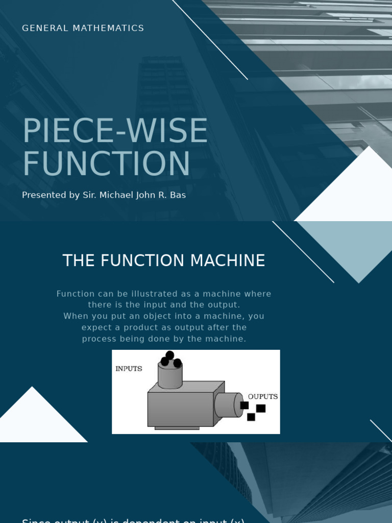 Piece Wise Function | PDF