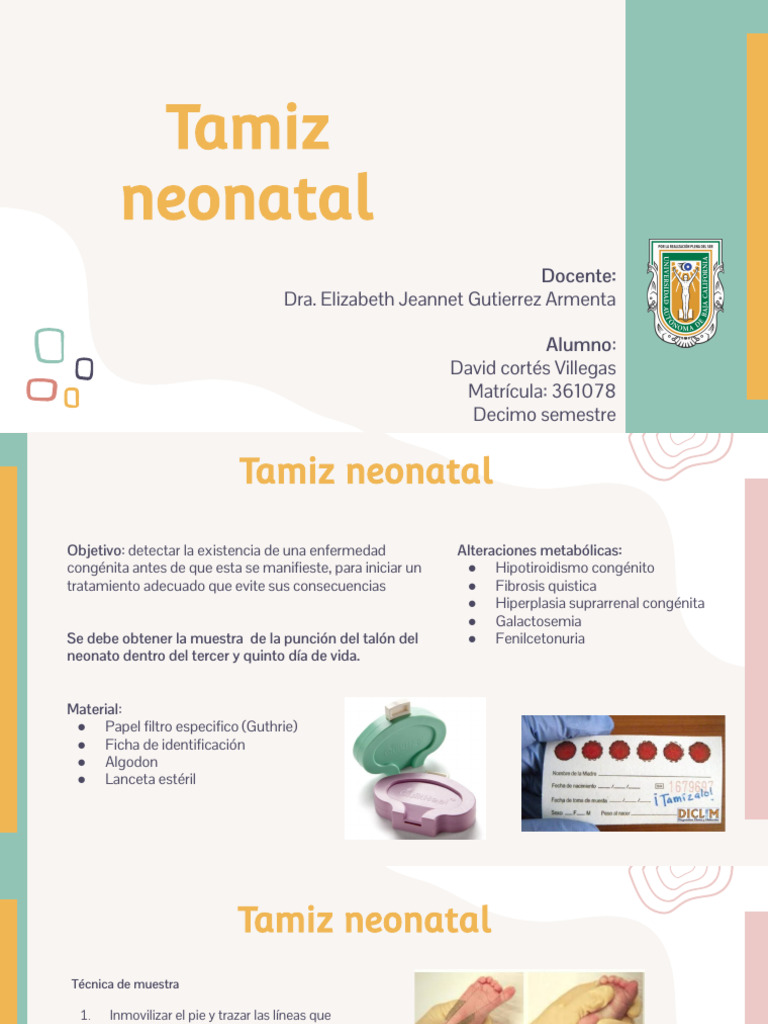 Tamiz Neonatal | PDF