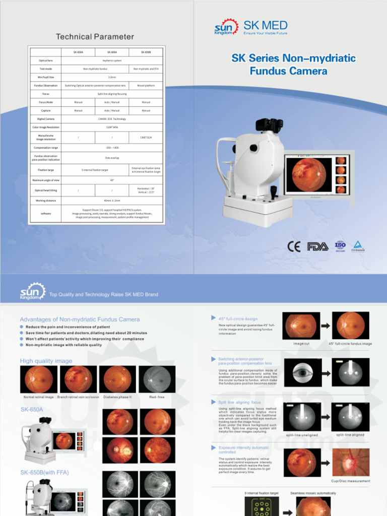 Fundus Camera SK 650A 660A 650B Brochure | PDF