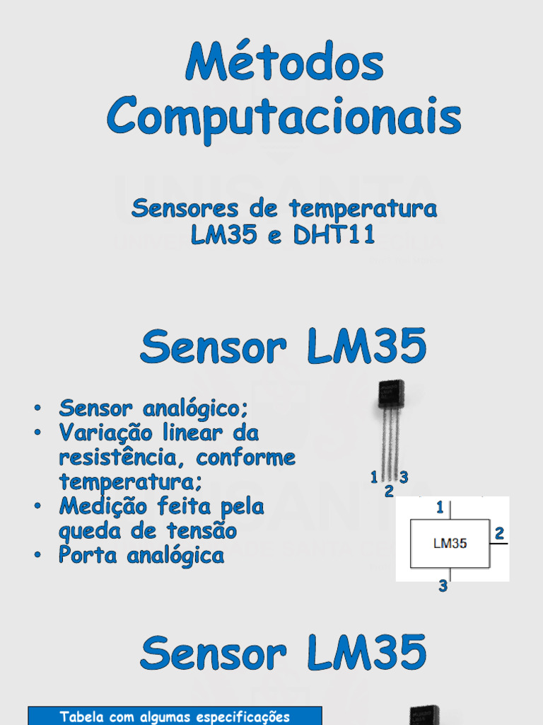 Métodos Aula 10 LM35 e DHT11 Rev00 | PDF