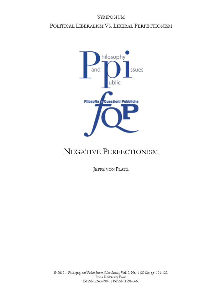 Negative Perfectionism | PDF